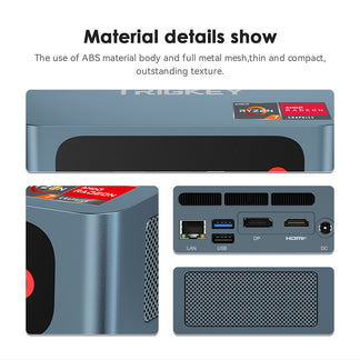 TRIGKEY Speed S5 5700U Mini PC Ryzen 7 W11 Pro Desktop AMD 8C16T 5700U ...
