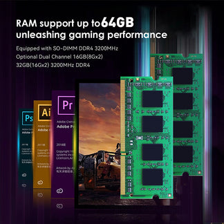 TRIGKEY Speed S5 5700U Mini PC Ryzen 7 W11 Pro Desktop AMD 8C16T 5700U ...