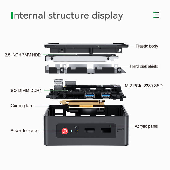 Trigkey Green G4 Mini PC/Intel 11th Generation Processors N100/16G DDR